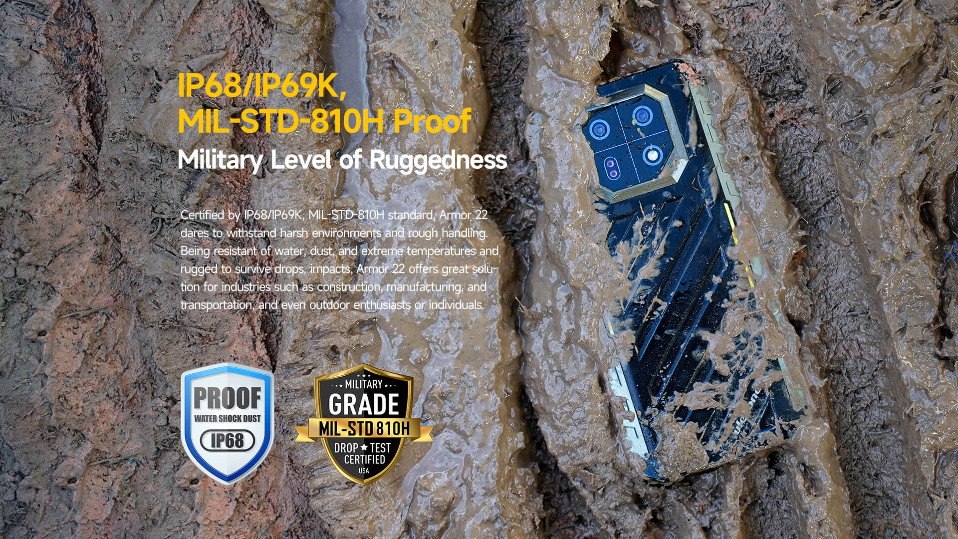 UleFone Armor 22 4G Slim Rugged Smartphone - Ulefone