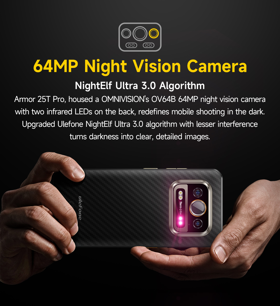Ulefone Armor 25T Pro 5G Thermal Rugged Smartphone - Ulefone